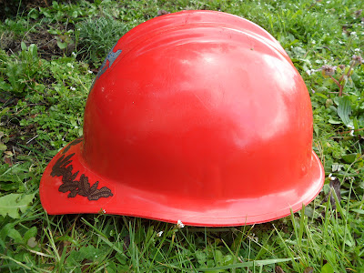 Four Bees: US Navy Hard Hat, Officer's Model, dated 1978, "Hard Boiled ...