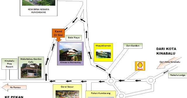 DESTINASI PELANCONGAN KUNDASAN S.B.H: PETA KUNDASAN