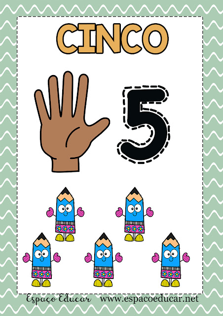 LOUCOS POR TECNOLOGIAS: Cartazes dos Numerais de Zero a Dez Ilustrados ...