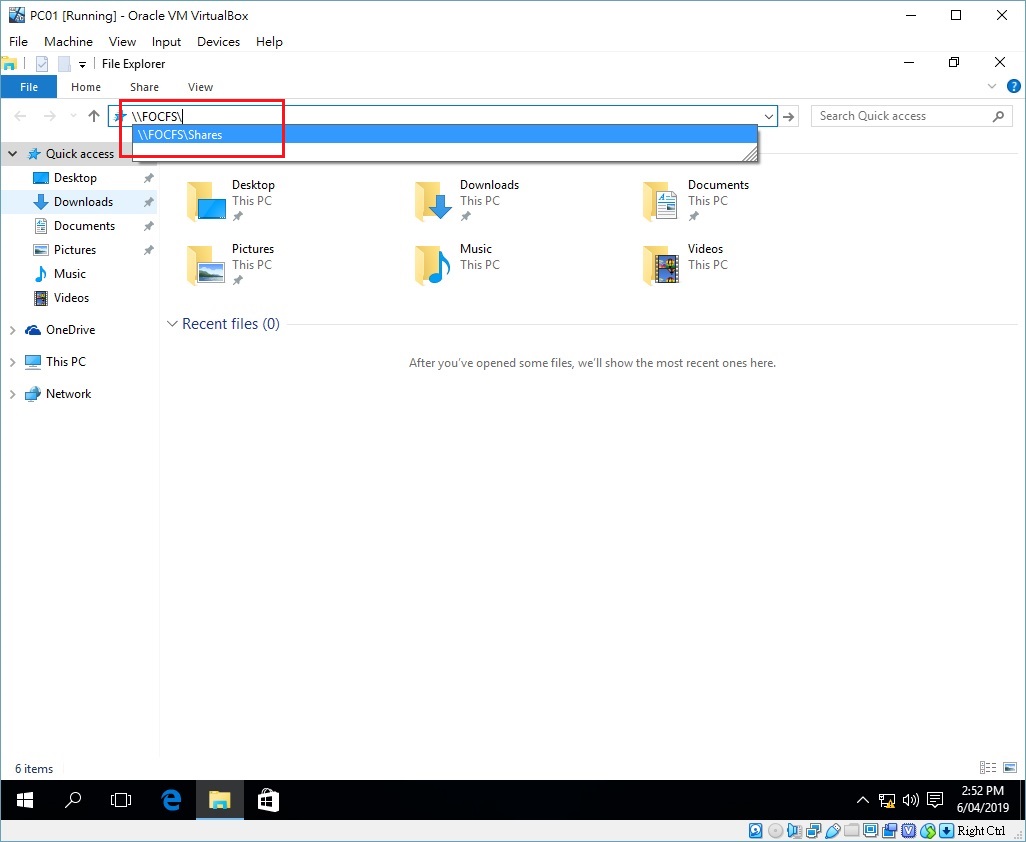 JamesPCSchool: Failover Cluster Chapter 7 - Check folder from PC01