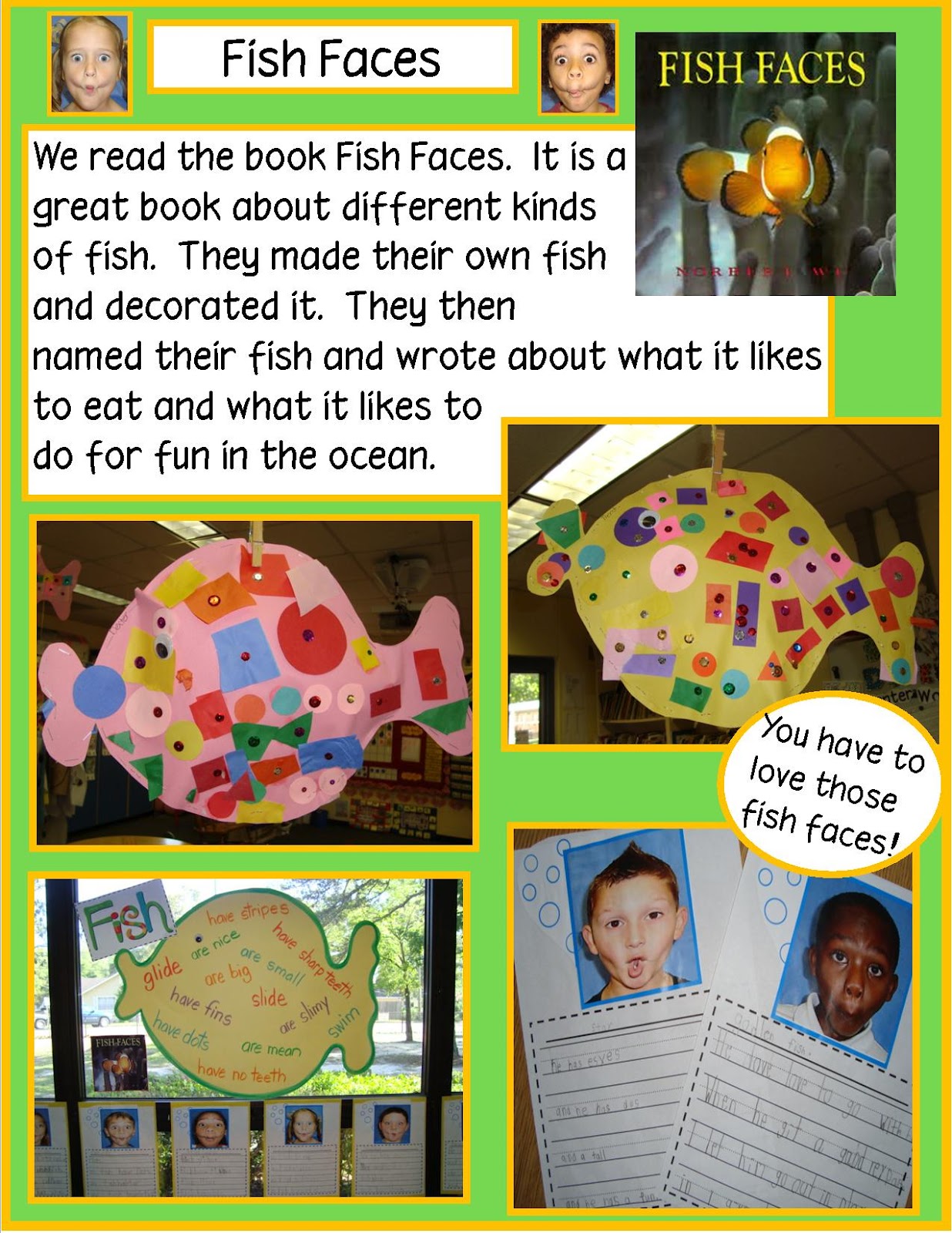 Golden Gang Kindergarten: Fish Faces