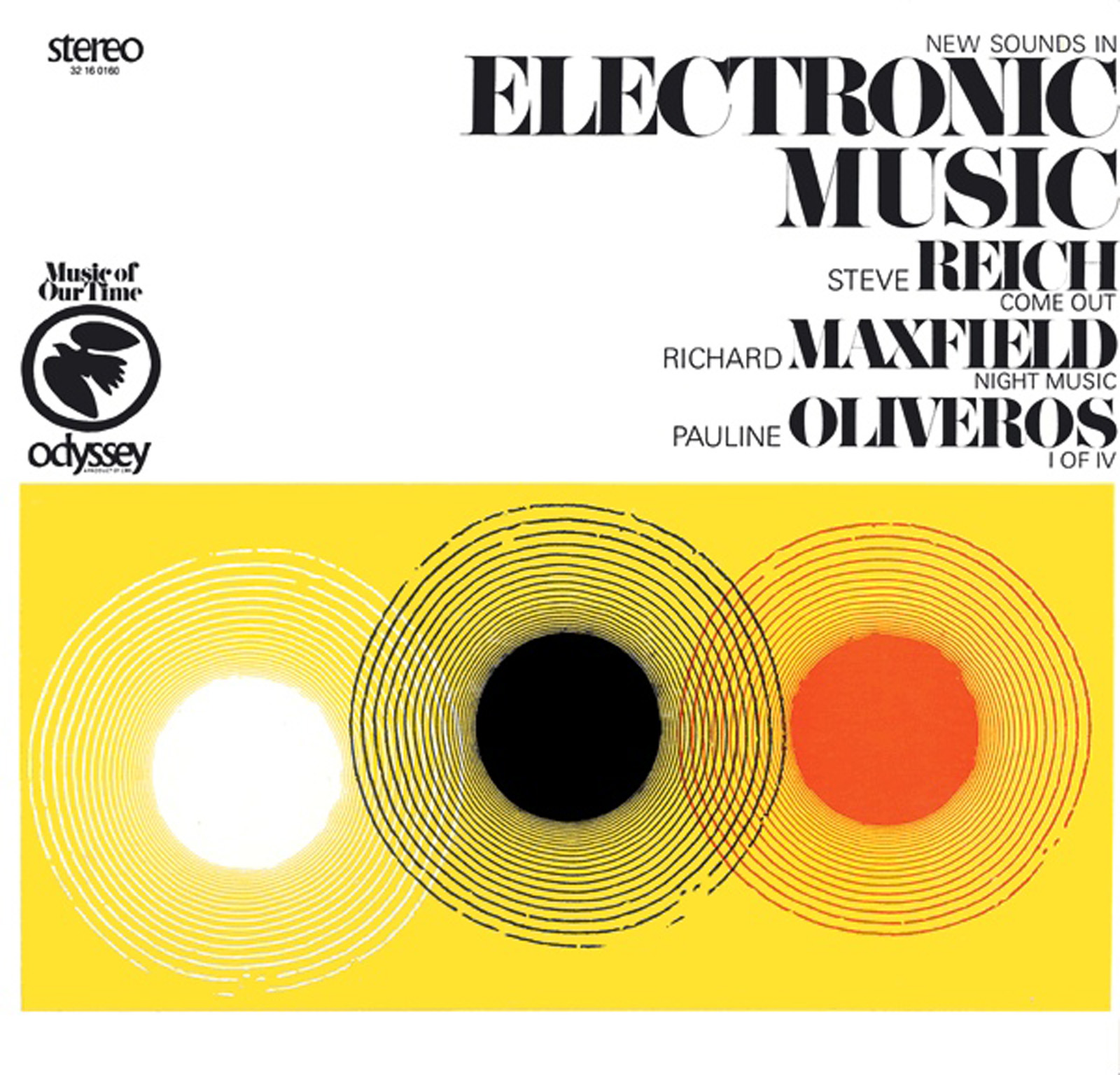 ELECTRONIC ORGY: STEVE REICH, RICHARD MAXFIELD, PAULINE OLIVEROS ‎– NEW ...