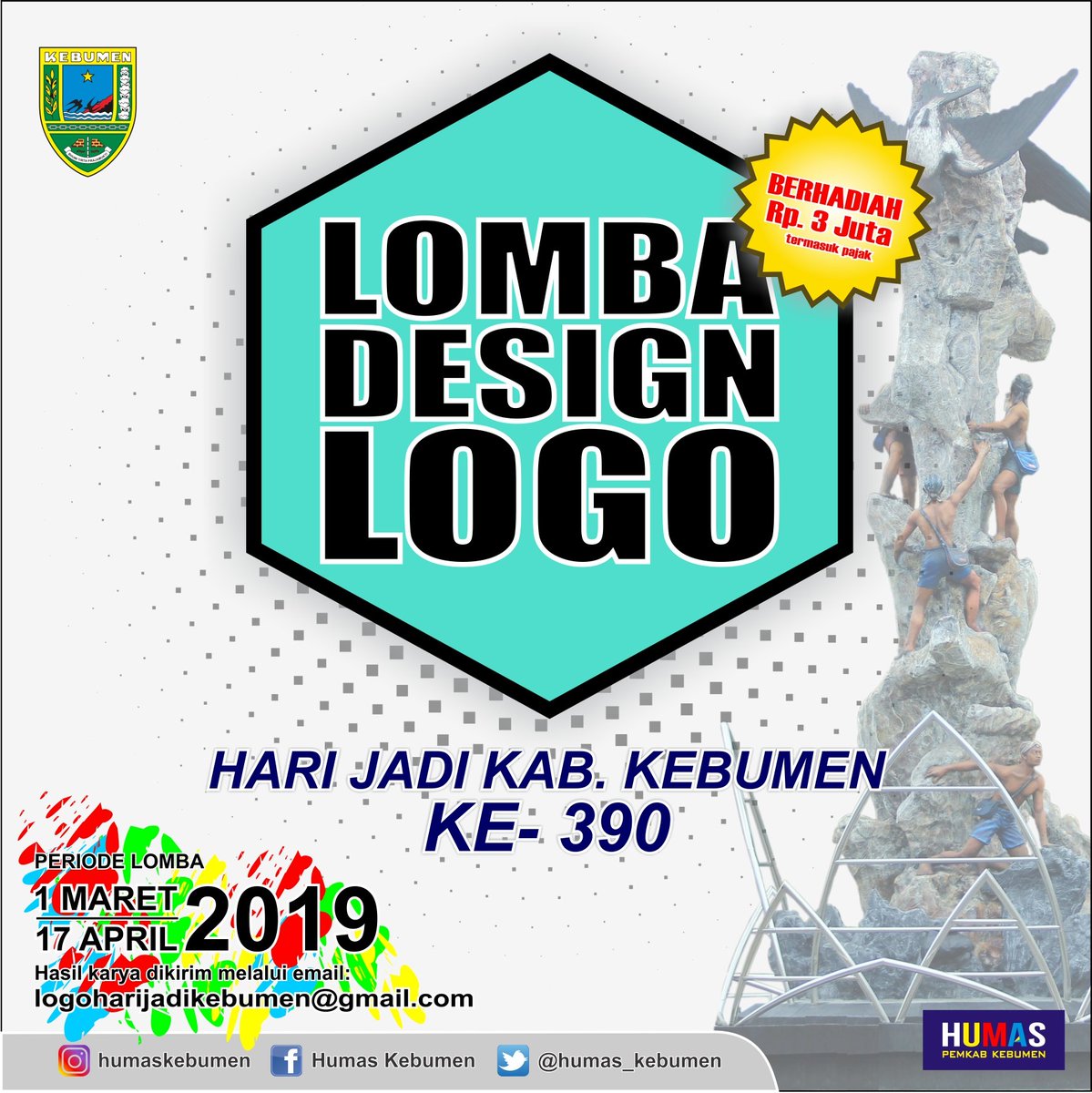 Lomba Desain Logo Hari Jadi Kebumen - semangat27