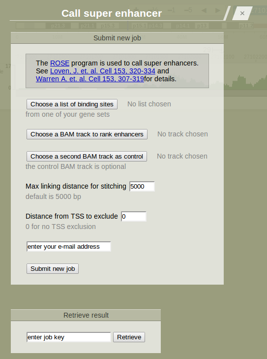 WashU EpiGenome Browser: v22 (1 of 3): call super enhancer using ROSE