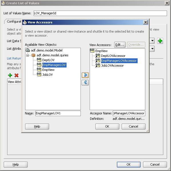 Create Filter or Criteria List of Values (LOV) in Oracle ADF