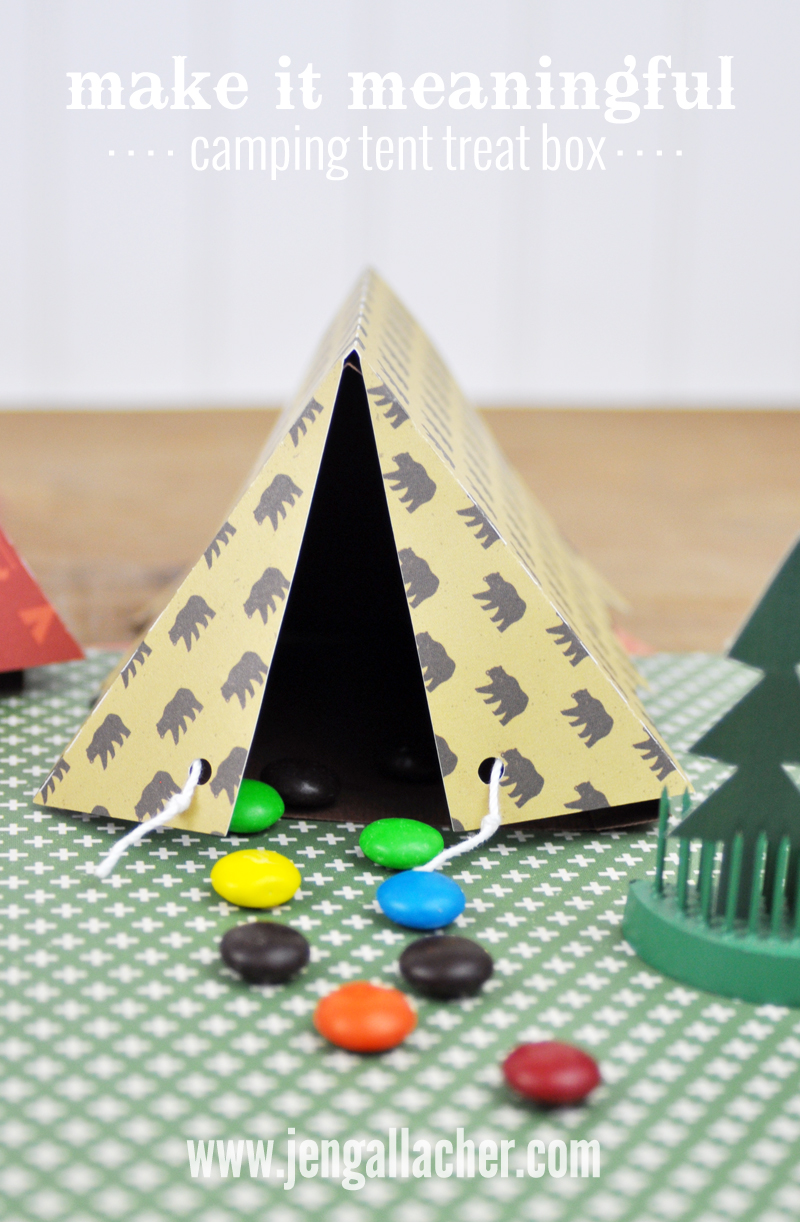 Making It Meaningful: Camping Tent Treat Boxes | Jen Gallacher