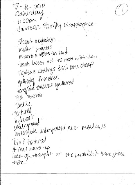 TIPS TO HELP OFFICIALS FIND THE MISSING.: Missing Jamison Family, Oklahoma