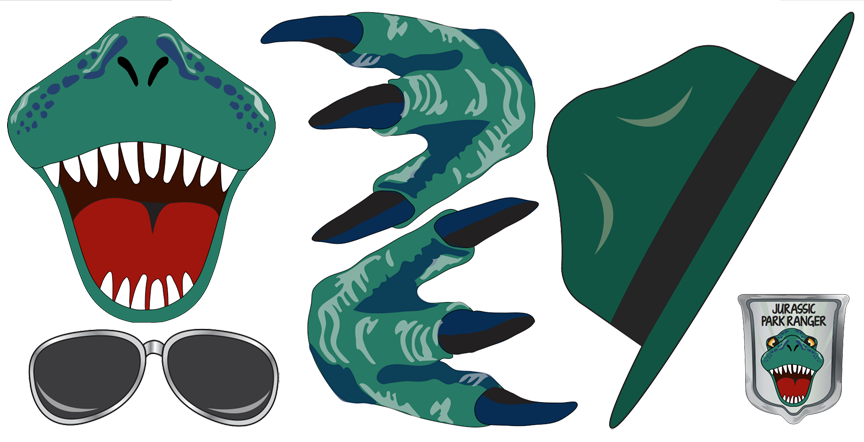 SimplyEverydayMe: Jurassic Park Ranger... Photo Booth Props