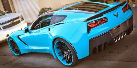 Corvette Brasil: C7 azul Tiffany