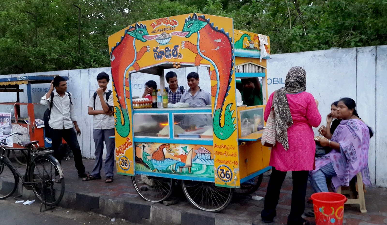 take diversion: Noodle Carts of Vijayawada