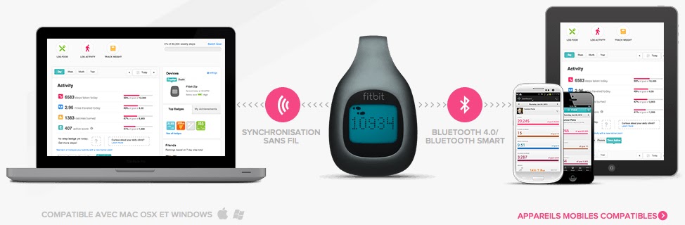 Zip zip hourra pour le FitBit Zip ! – Bulles de Flo
