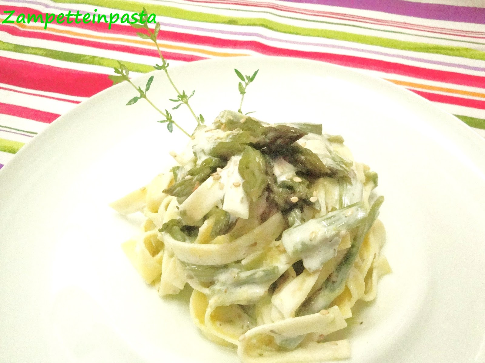 LASAGNETTE CON ASPARAGI E ROBIOLA | ZAMPETTE IN PASTA