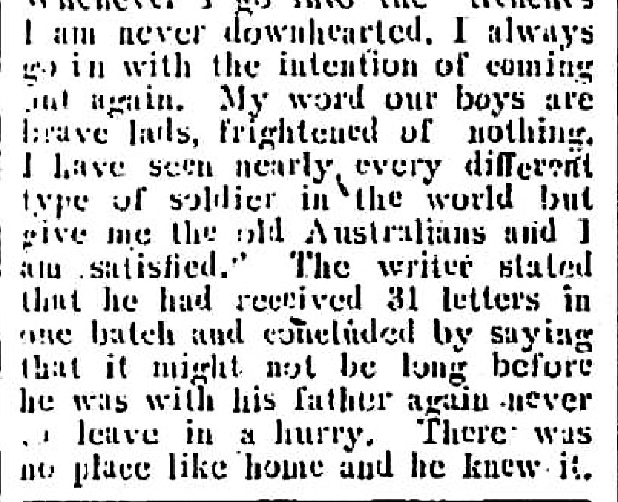 Strong Foundations: Letter Home from the Front