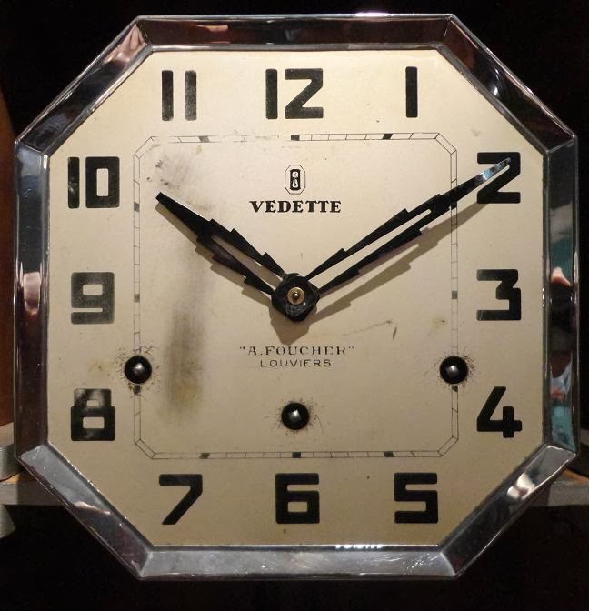 MICHAEL THOMAS : "Vedette" Art Deco Clock