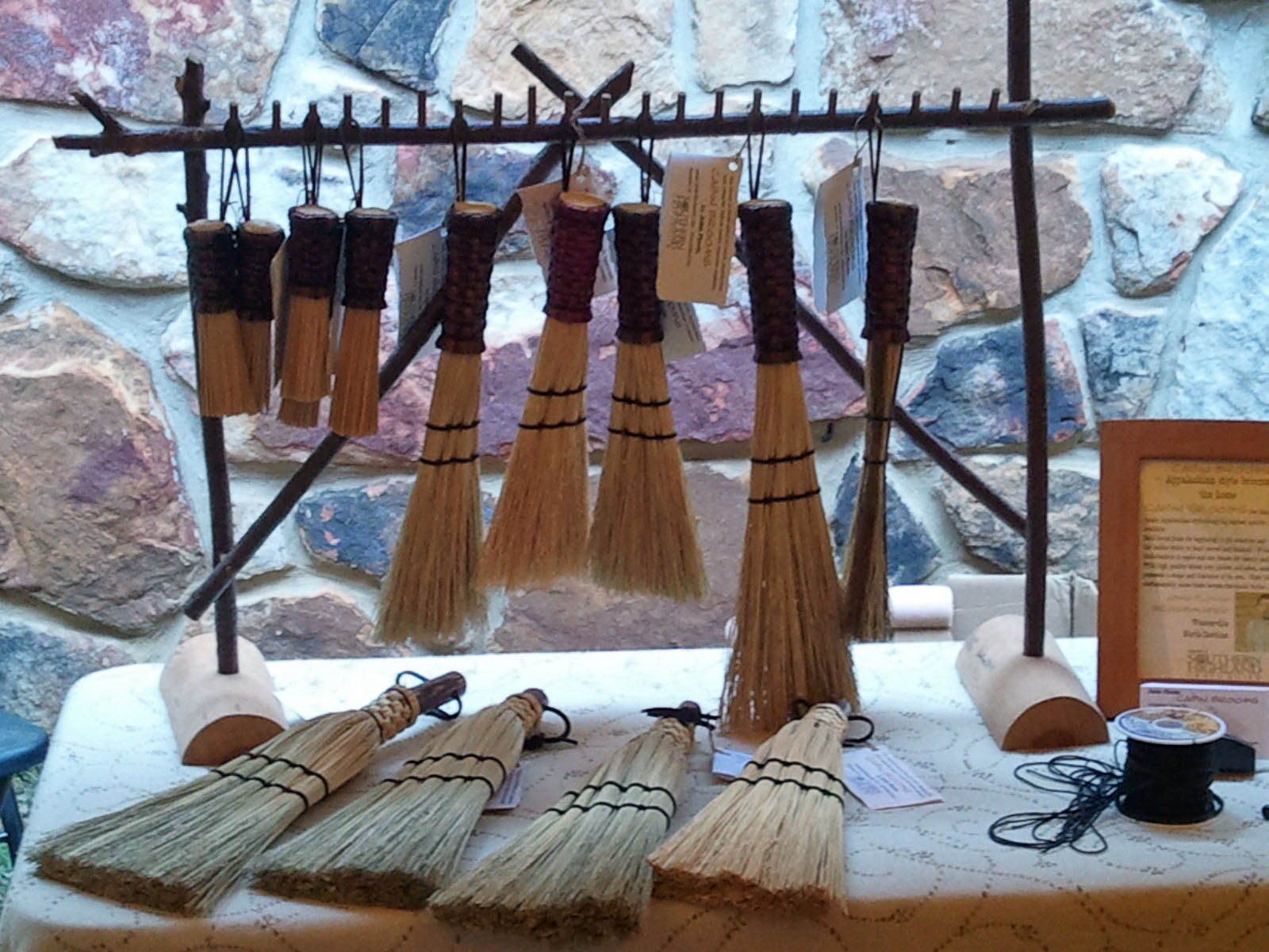 Mustang Dreams....: Brian goes to a Sweep In (Broom making weekend)