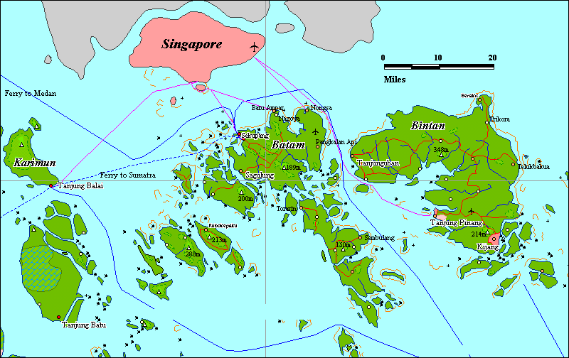 AMAZING INDONESIA: Batam and Bintan Island Map