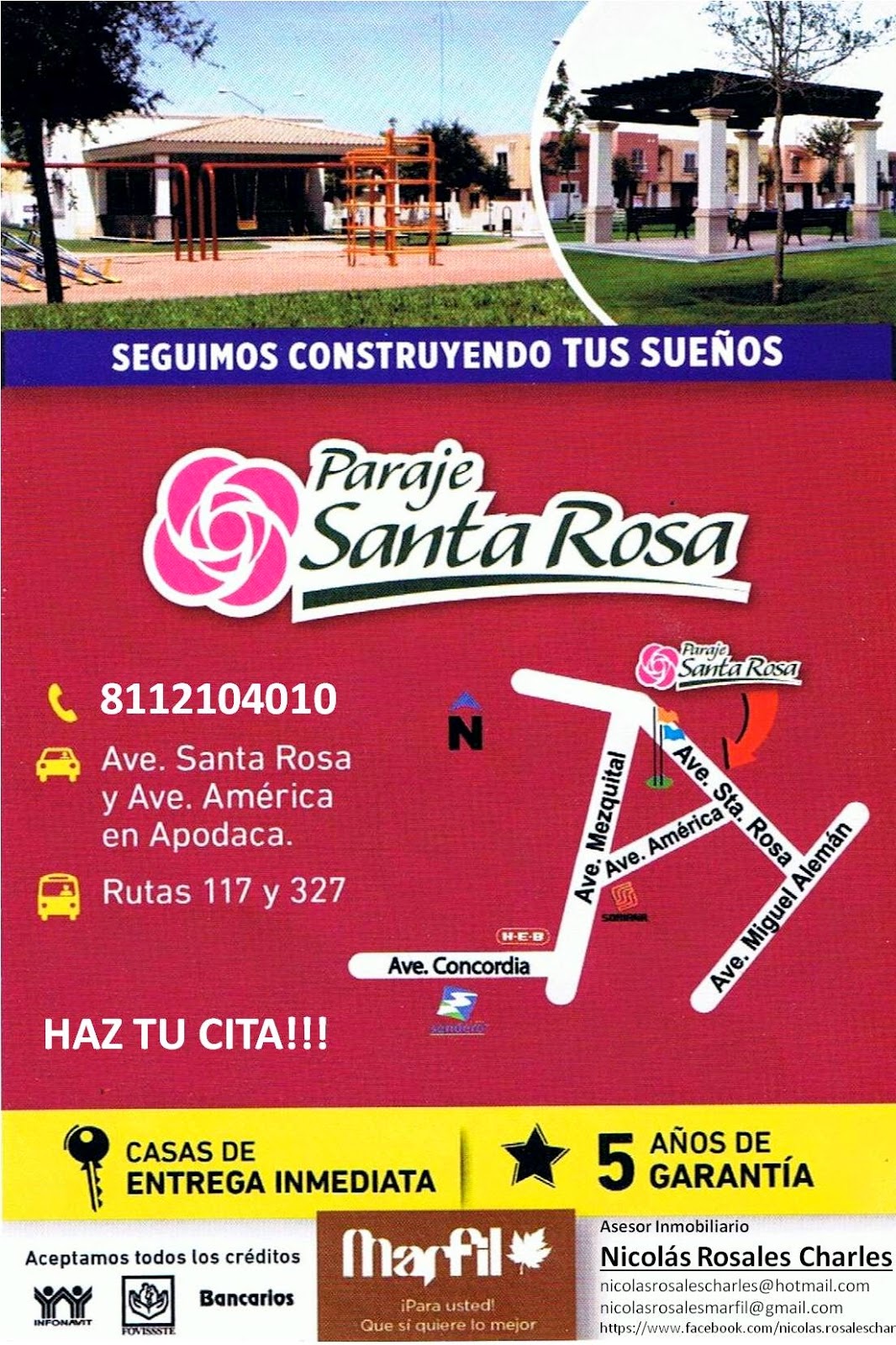 Venta de Viviendas Marfil Desarrollo Nuevo Leon: CASAS PARAJE SANTA ROSA