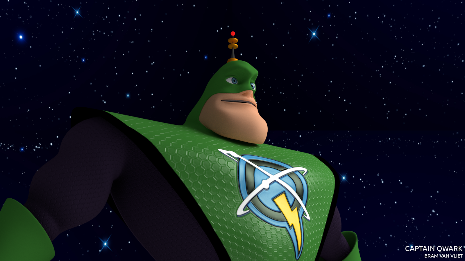 Captain Qwark 3D Character
