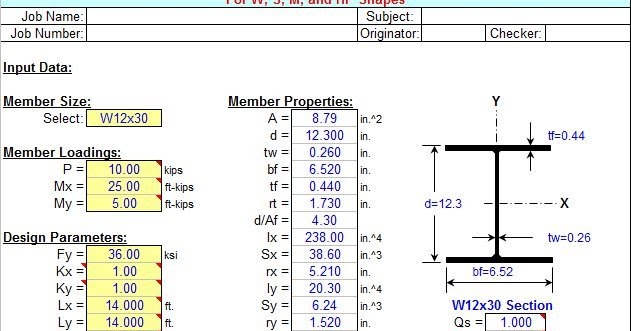 Beam-Column Design per AISC 9th Edition - Engineering Society