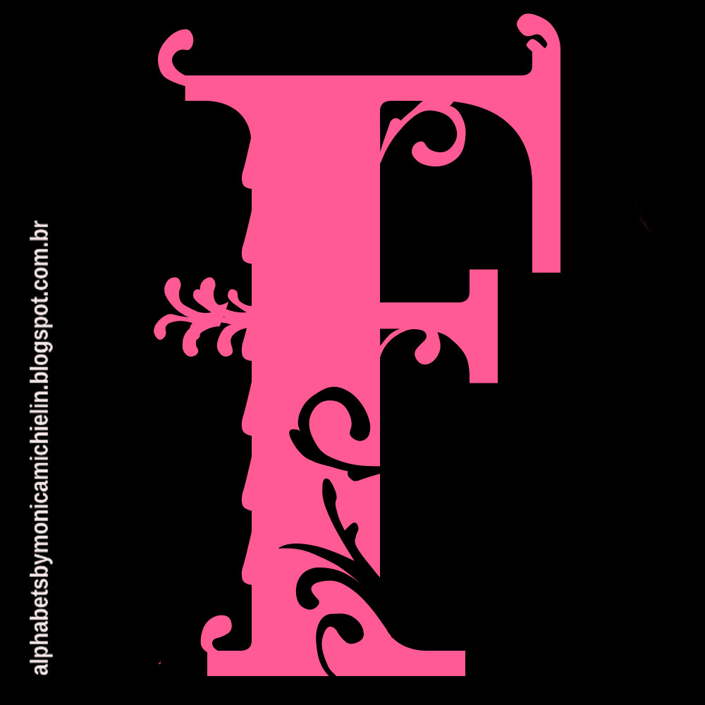 M. Michielin Alphabets: ALFABETO ROSA , PINK ALPHABET AND BLACK , PINK ...