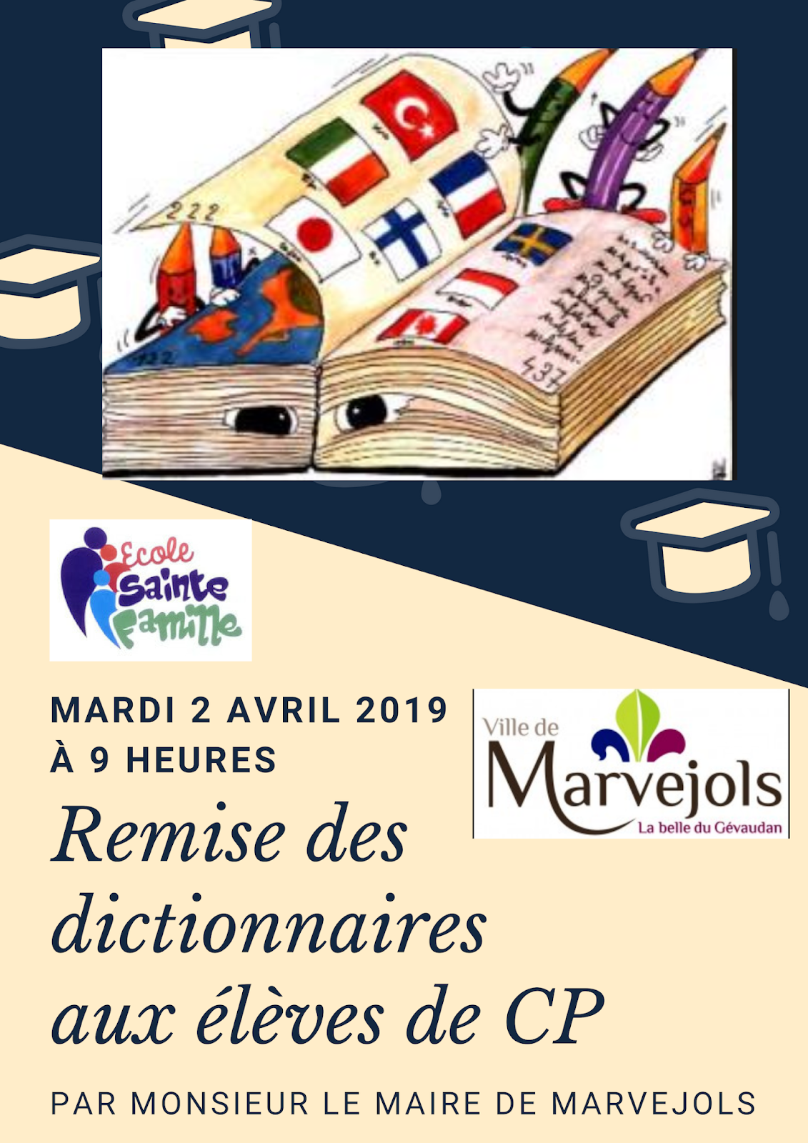 École Sainte Famille: Remise des dictionnaires aux élèves de CP par ...