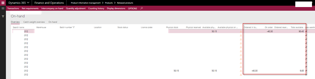 Single Item Database Consistency Check in Dynamics 365
