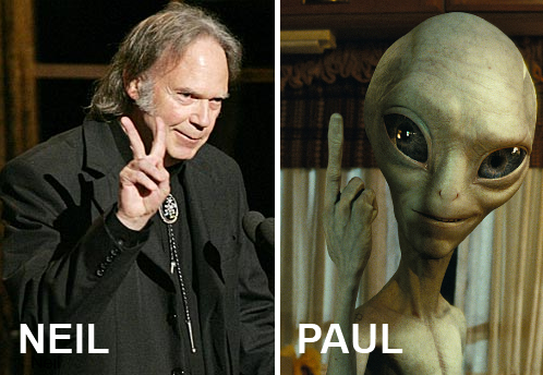 Neil war Vorbild für Alien "Paul"