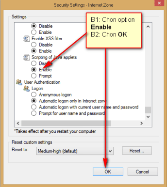 Hướng dẫn mở Java trên các trình duyệt Firefox, Chrome, IE, Safari ...