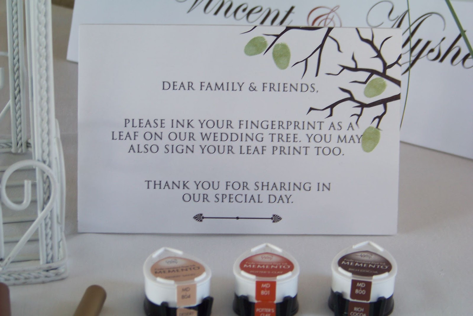 Floralisa Weddings and Events: DIY: Fingerprint Tree