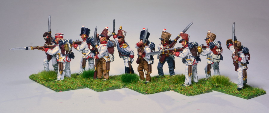 Austria and Russia - Napoleonic wars. Wargame 28mm, : Saxon skirmishers ...