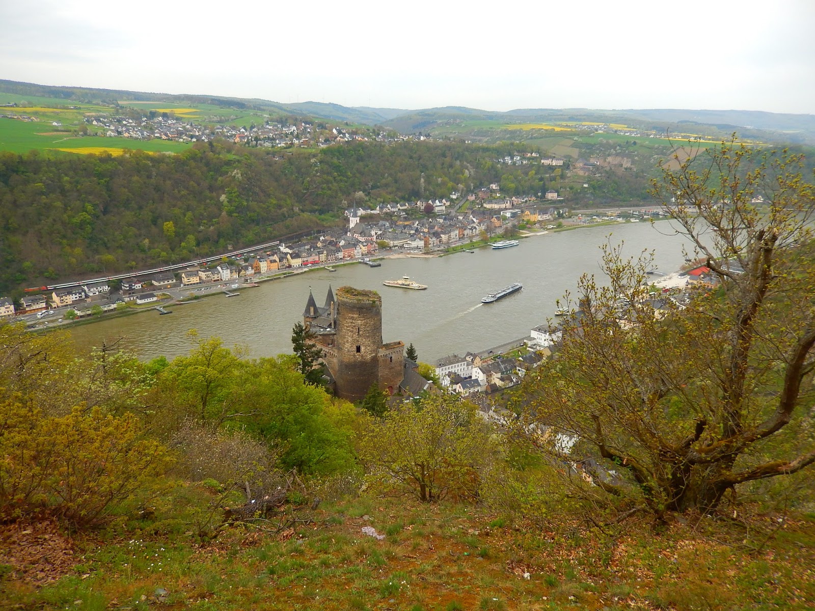 Der Wanderfreund: Wilder Rheinsteig Etappe 14 St. Goarshausen nach Kaub ...