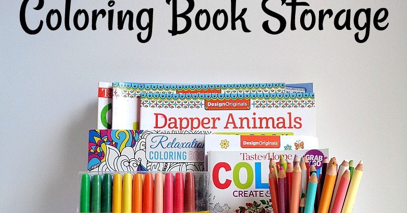 3 Step DIY Coloring Book Storage Running With A Glue Gun