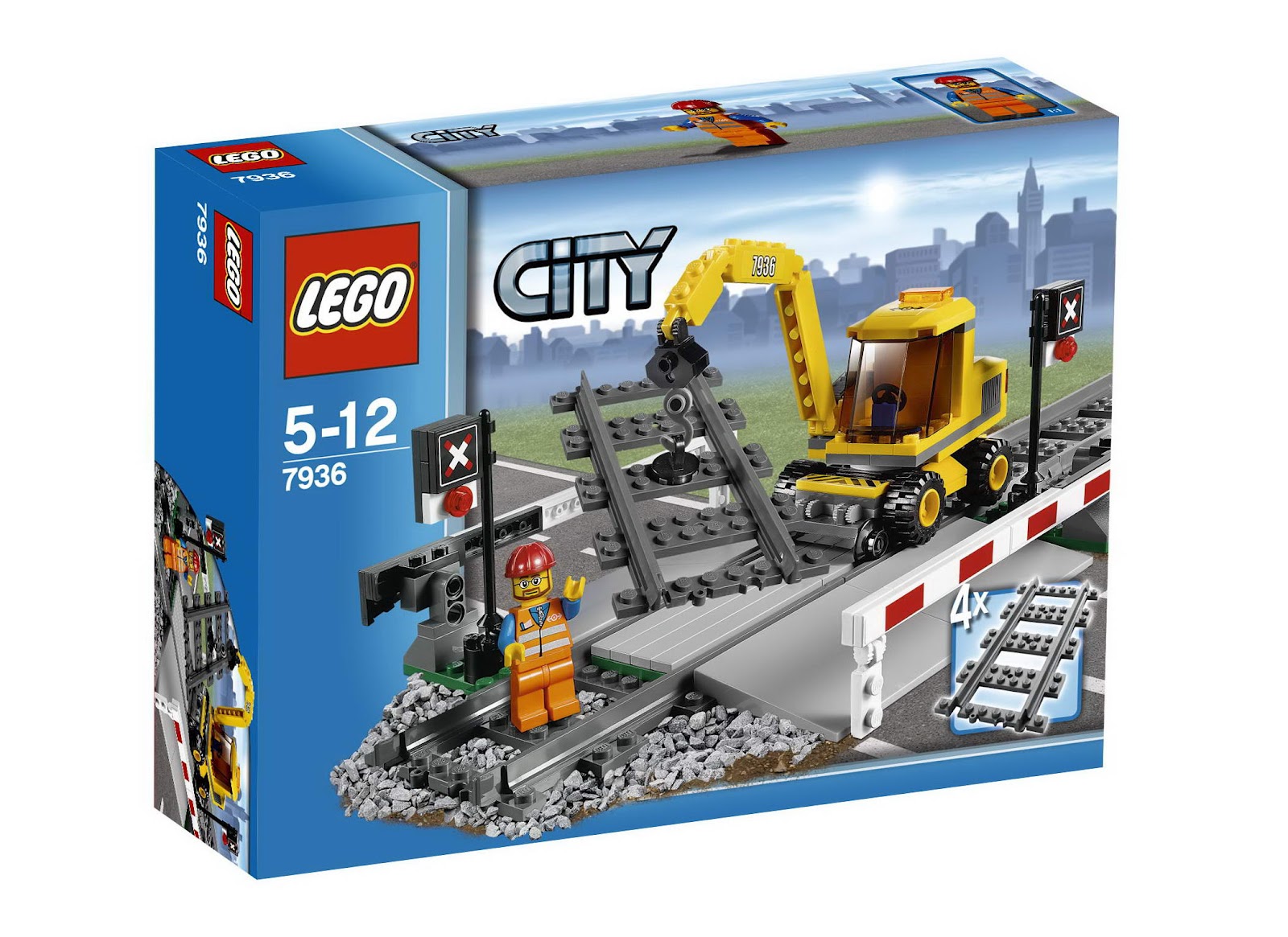 onetwobrick16: LEGO set database: set database: LEGO 7936 level crossing