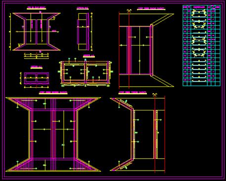 Travaux publics: Plan de détail d'un ouvrage hydraulique Dalot