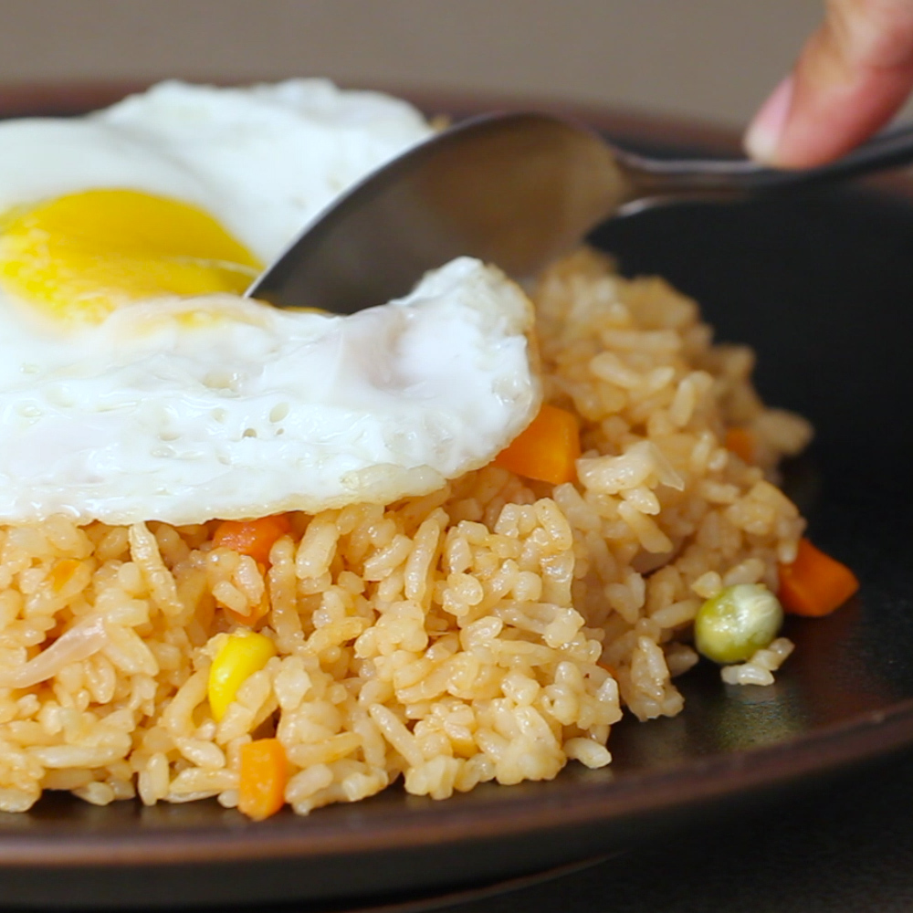 Homamade.Easy.Affordable: Menudo Rice With Fried Egg