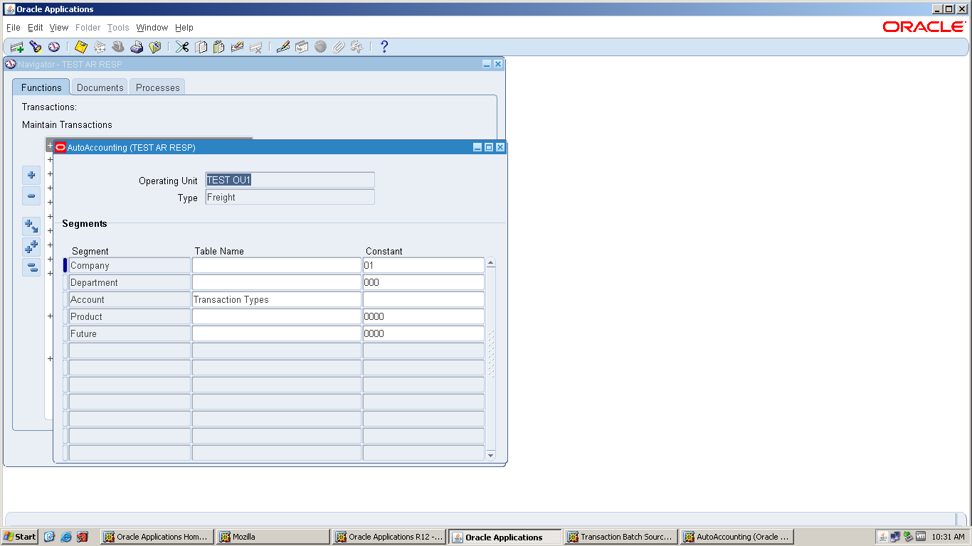 ORACLE APPS FUNCTIONAL: Oracle Accounts Receivables Setup