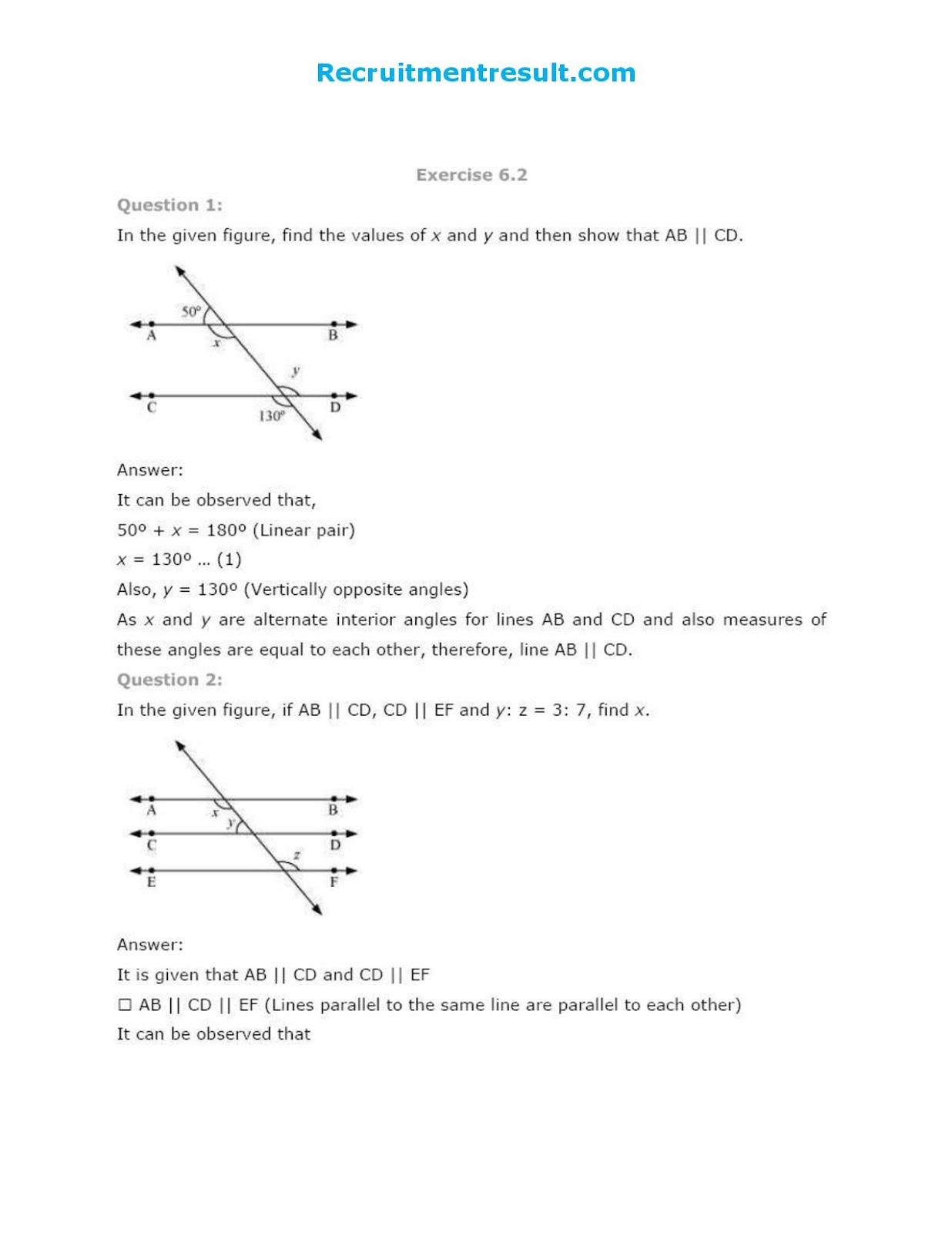 MathS HUB: Chapter 6 Lines And Angles