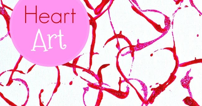 Heart Art Painting - Messy Little Monster