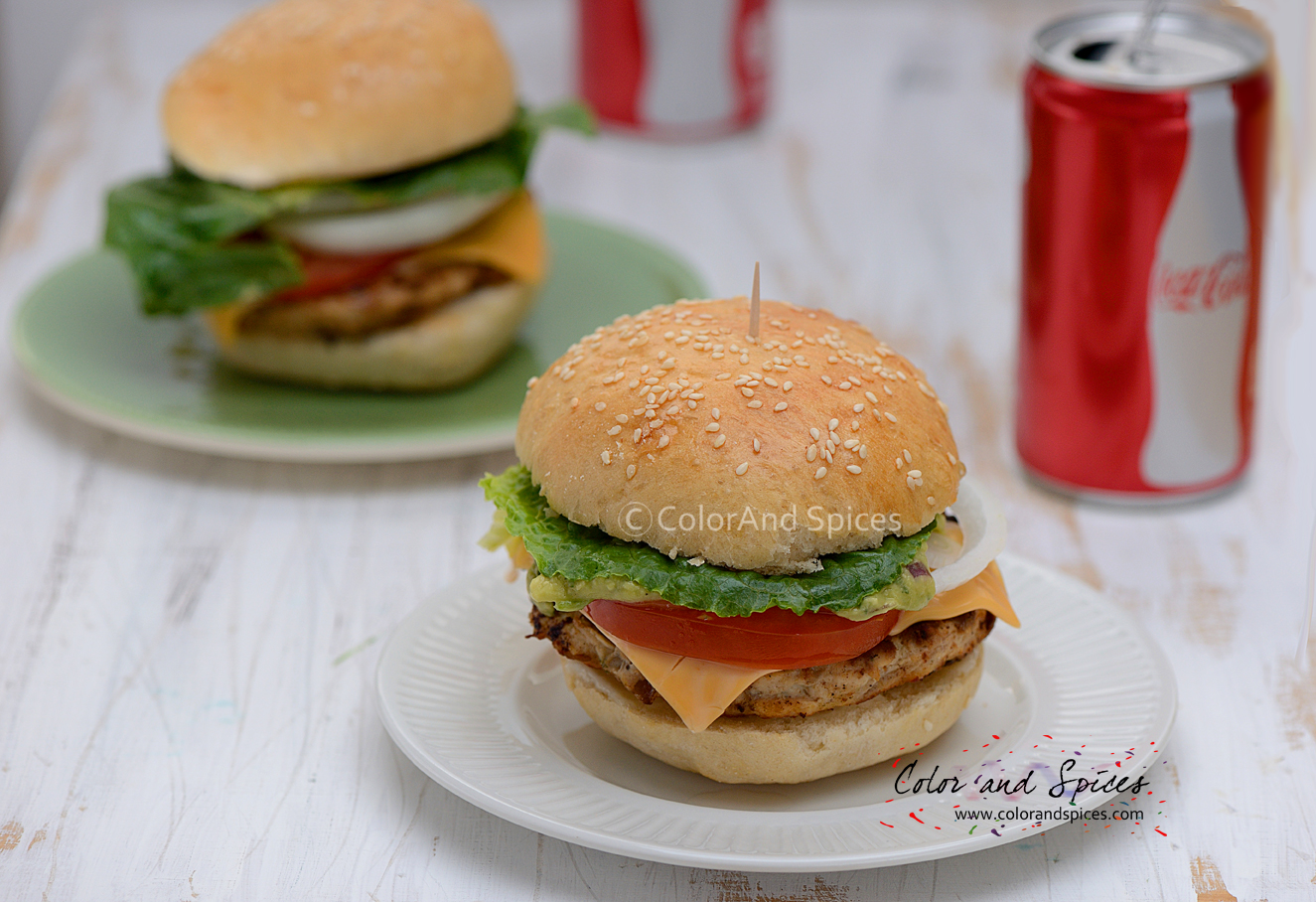 Color and Spices: Homemade burger bun...