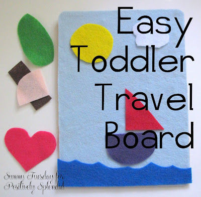 Sunny Tuesday: Easy Toddler Travel Board