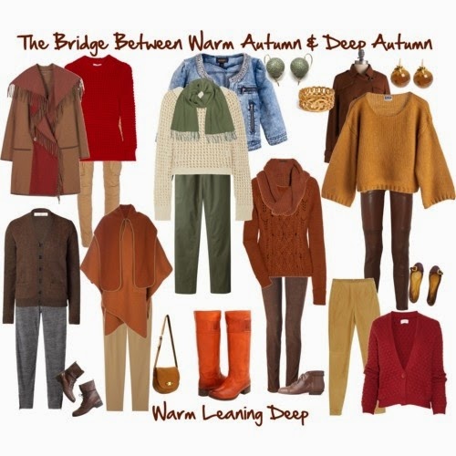 Stagione cromatica Autunno Warm abbigliamento colori