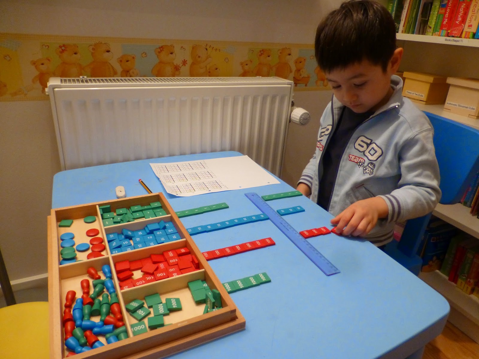 Family FECS: Montessori Activity: Stamp Game - Dynamic Addition