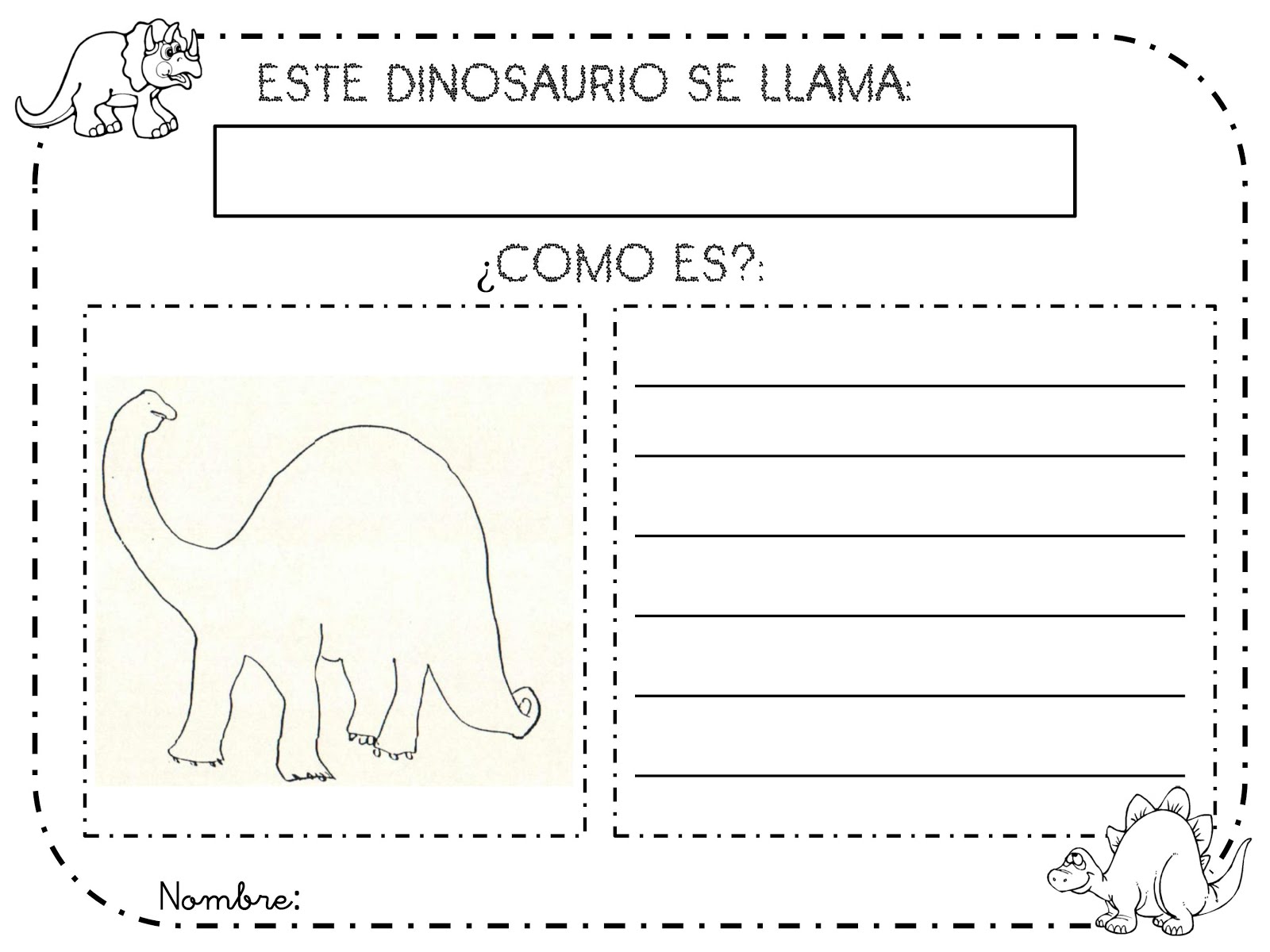 RECURSOS Y ACTIVIDADES PARA EDUCACIÓN INFANTIL: LOS DINOSAURIOS