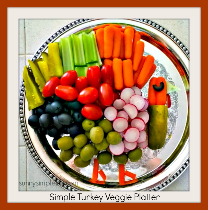 Sunny Simple Life: Turkey Vegetable Tray Appetizer