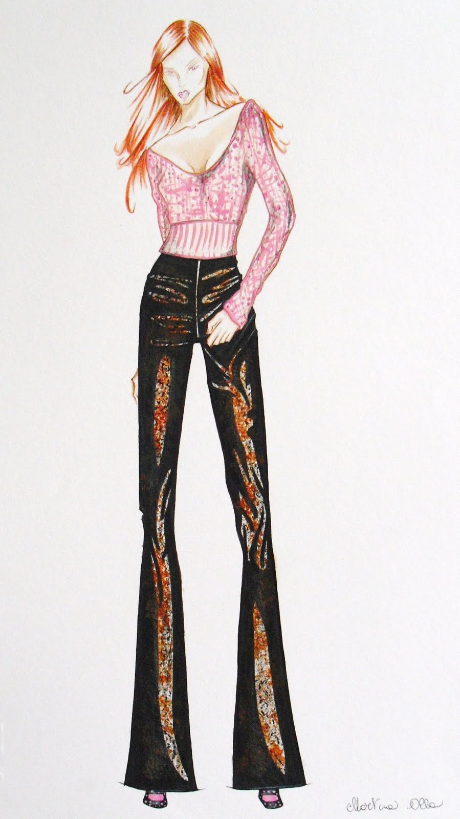 Martina Olla Fashion Design: Figurini di moda collezione A/I 2005/06