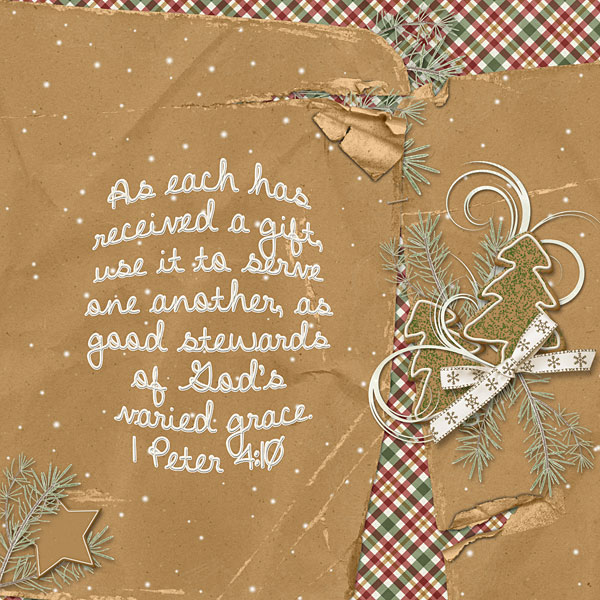 Layout for Today: Varied Gifts of Grace