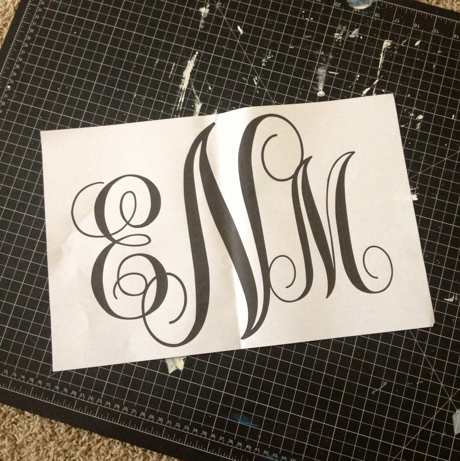 Defined Designs: What I Made: Monograms