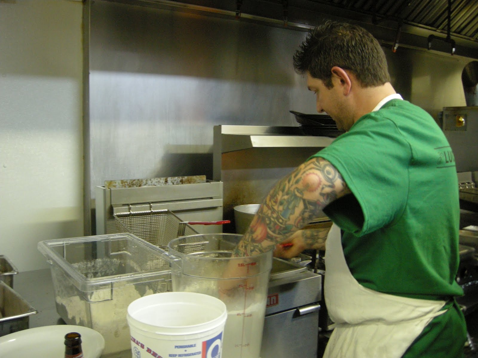Kitchens Are Monkey Business: It's All About Oysters. Lucky 12 Tavern.