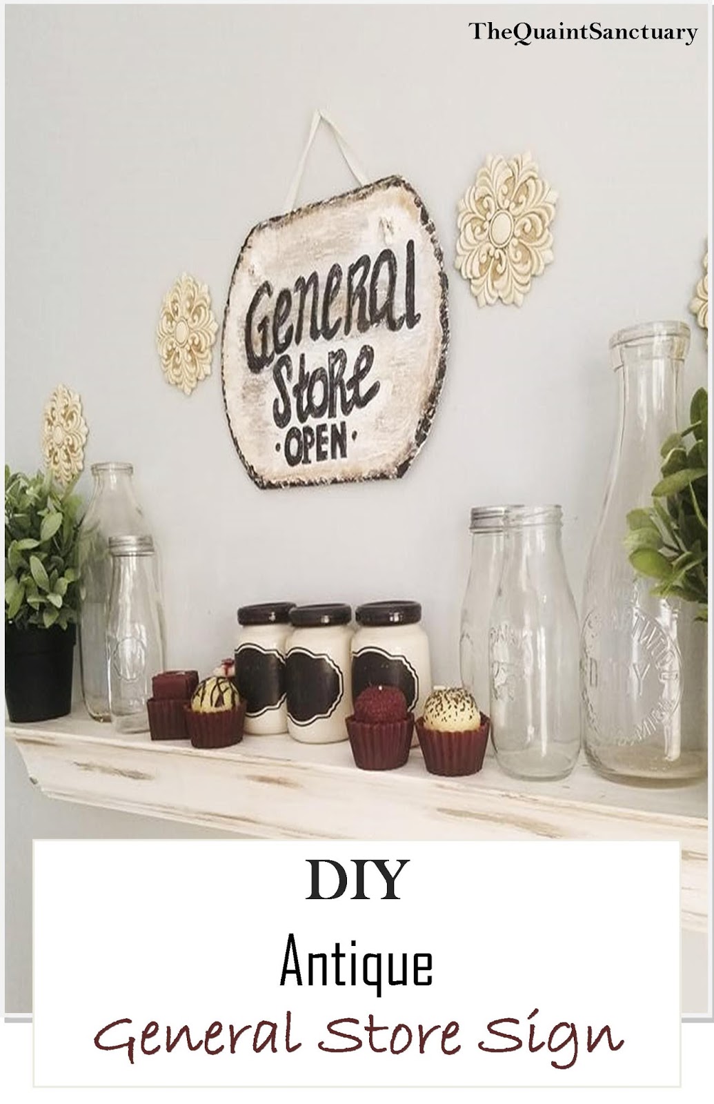 The Quaint Sanctuary: { DIY Simple Farmhouse -General Store- Sign }