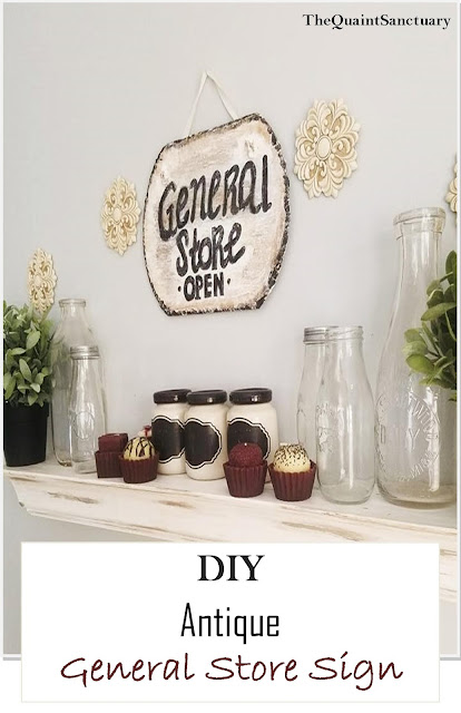 The Quaint Sanctuary: { DIY Simple Farmhouse -General Store- Sign }
